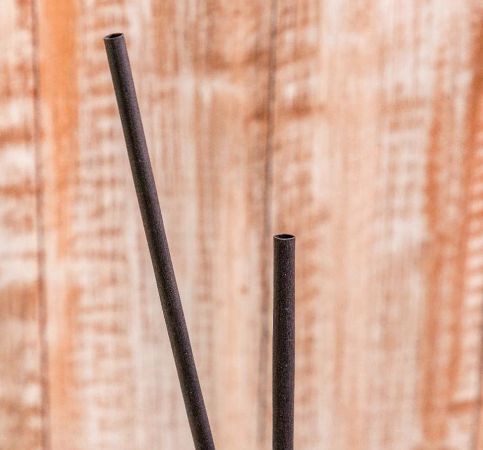 Avocado Seed Straw Black | Ecoware